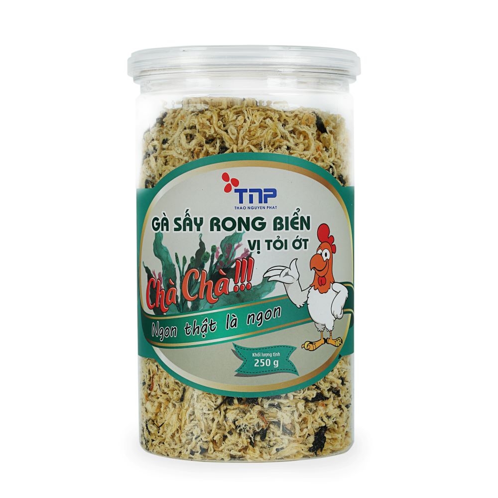 Gà sấy rong biển vị tỏi ớt TNP hũ 250g